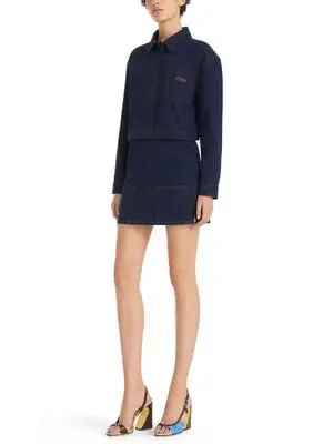 Fendi Denim Mini Skirt