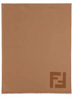 Fendi Sciarpa In Lana - Cream