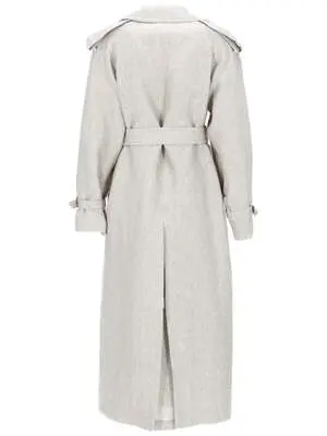 Max Mara Linen Double-breasted Trench Coat