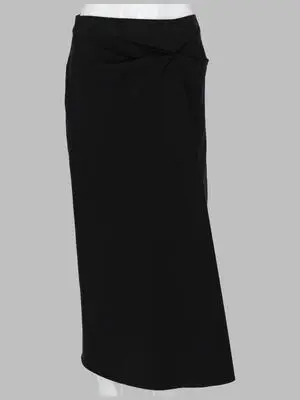 Max Mara Cotton Satin Skirt - Black