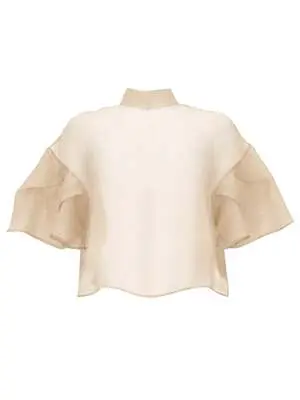 Max Mara Cappa In Organza Di Seta