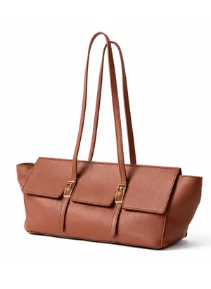 ELLEME Le Bateau Large Pebbled Leather