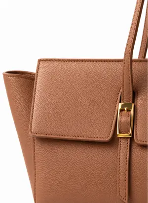 ELLEME Le Bateau Large Shoulder Bag - Cognac