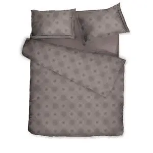 DECOFLUX HOME Sateen Bed Linen Set Mirage Chocolate - Brown