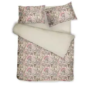 DECOFLUX HOME Neutrals Sateen Bed Linen Set Boho Sand - Blue/pink