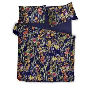 DECOFLUX HOME Sateen Bed Linen Set Fantasy Shadow - Blue