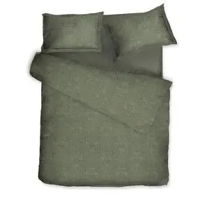 DECOFLUX HOME Sateen Bed Linen Set Paisley Forest - Green