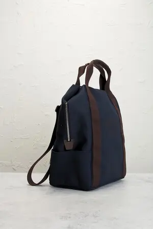 Hermès Sac De Pansage Groom Backpack In Navy