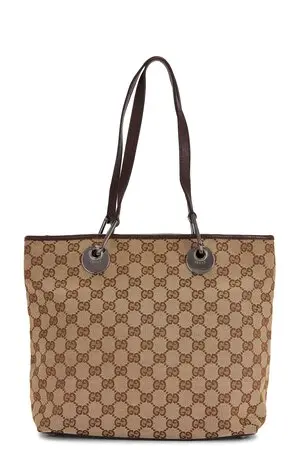 Gucci Eclipse Tote Bag In Brown