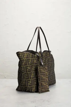 Fendi Zucca Roll Tote Bag