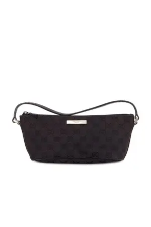 Gucci Gg Boat Pochette Shoulder Bag - Black