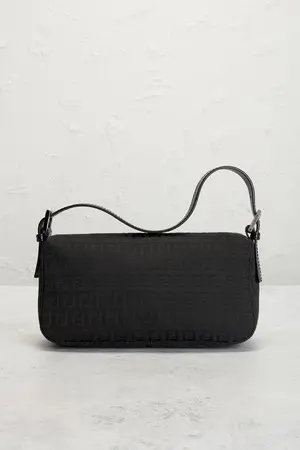 Fendi Zucca Baguette Shoulder Bag