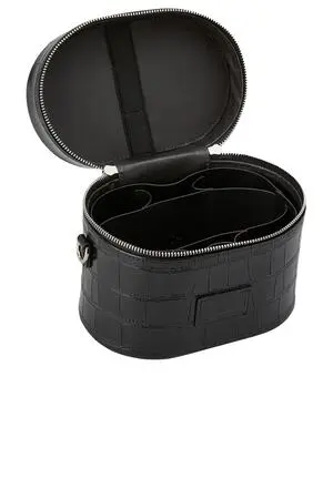 ETOILE COLLECTIVE Oval Toiletry Case - Noir Croc