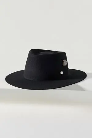 VAN PALMA Georga Wool Rancher - Black