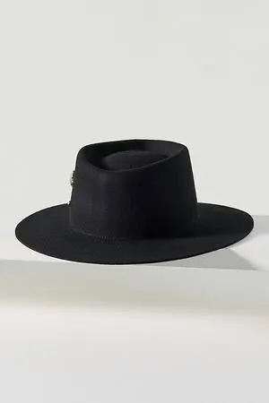 VAN PALMA Georga Wool Rancher - Black