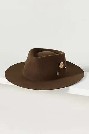VAN PALMA Georga Wool Rancher - Chocolate