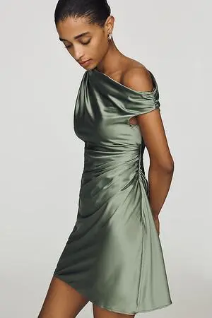 Anthropologie Stretch Silk Mini Dress