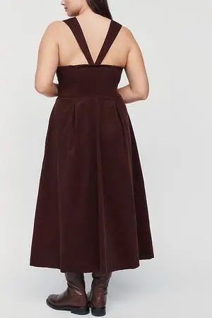 Maeve Cotton Corduroy Midi Dress
