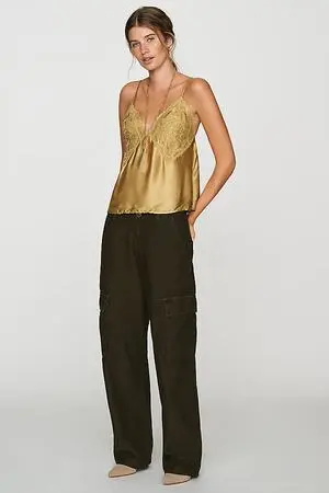 LYREBIRD Embroidered Camisole - Gold