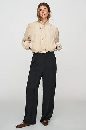 Anthropologie Lyrebird Silky Scalloped Pant