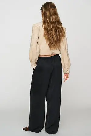 Anthropologie Lyrebird Silky Scalloped Pant
