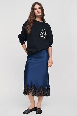 ANINE BING Miles 100% Cotton Overd Sweatshirt