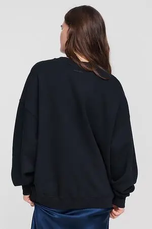 ANINE BING Miles 100% Cotton Overd Sweatshirt
