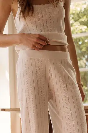 Eberjey Potelle Sweater Straight-leg Pants