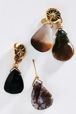 TARBAY Kanaima Jasper Drop Earrgs - Brown