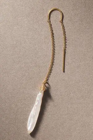 ADORN PILI Rae And Pearl Threader Earrgs
