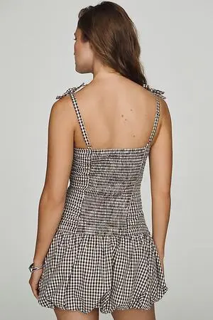 Astr The Label Jeriany Bubble-hem Mi Dress