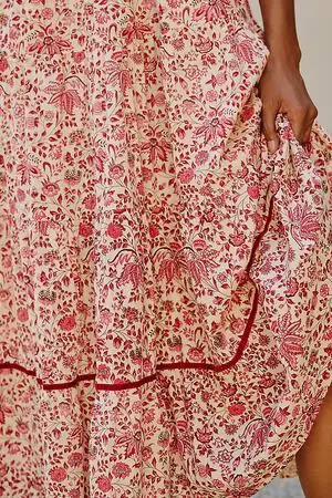 RO'S GARDEN Daphne 100% Cotton Midi Dress