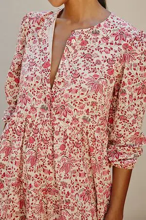 RO'S GARDEN Daphne 100% Cotton Midi Dress