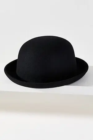 WYETH Wool Pillbox Hat - Black