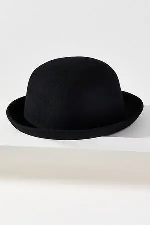 WYETH Wool Pillbox Hat - Black