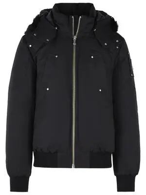 Moose Knuckles Original Ballistic' Cotton Blend Bomber Jacket - Black