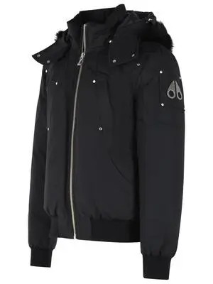 Moose Knuckles Original Ballistic' Cotton Blend Bomber Jacket
