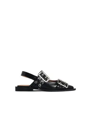 GANNI Ballet Flats - Black