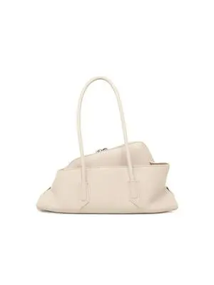 Attico Small Leather Bag - White