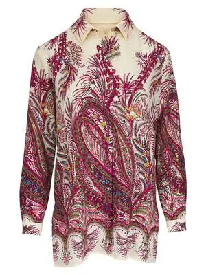 Etro Camicia Con Stampa Paisley - Multicolor