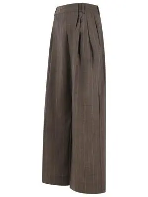 GANNI Wrap Wool Pants