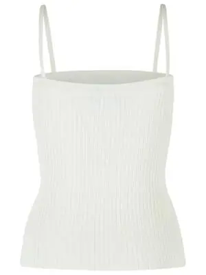 COURREGES Viscose Blend Buckle Tank Top