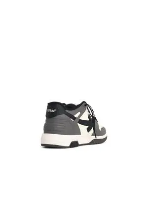 Off-White Out Of Office' Grey Leather Sneakers