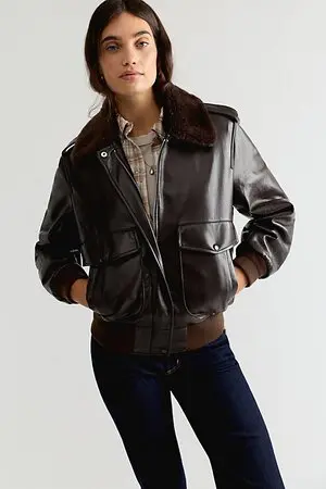 Citizens Of Humanity Vintage Bomber Jacket - Chocolate