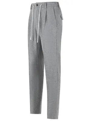 Eleventy Grey Wool Blend Trousers