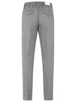 Eleventy Grey Wool Blend Trousers
