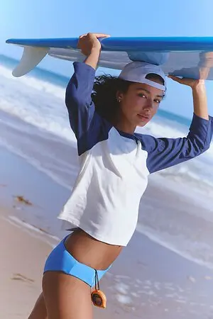 Free People In Motion Baseball Layer - White Combo