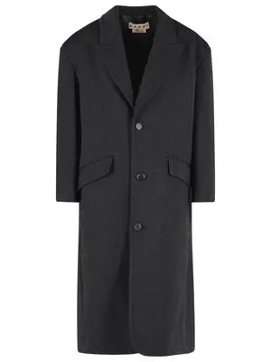 Marni Virgin Wool Coat - Black