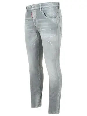 Dsquared2 Skater' Light Grey Cotton Jeans