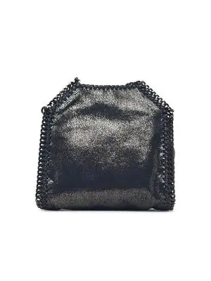 Stella McCartney Tiny Falabella' Bag In 'shaggy Deer' Navy - Blue